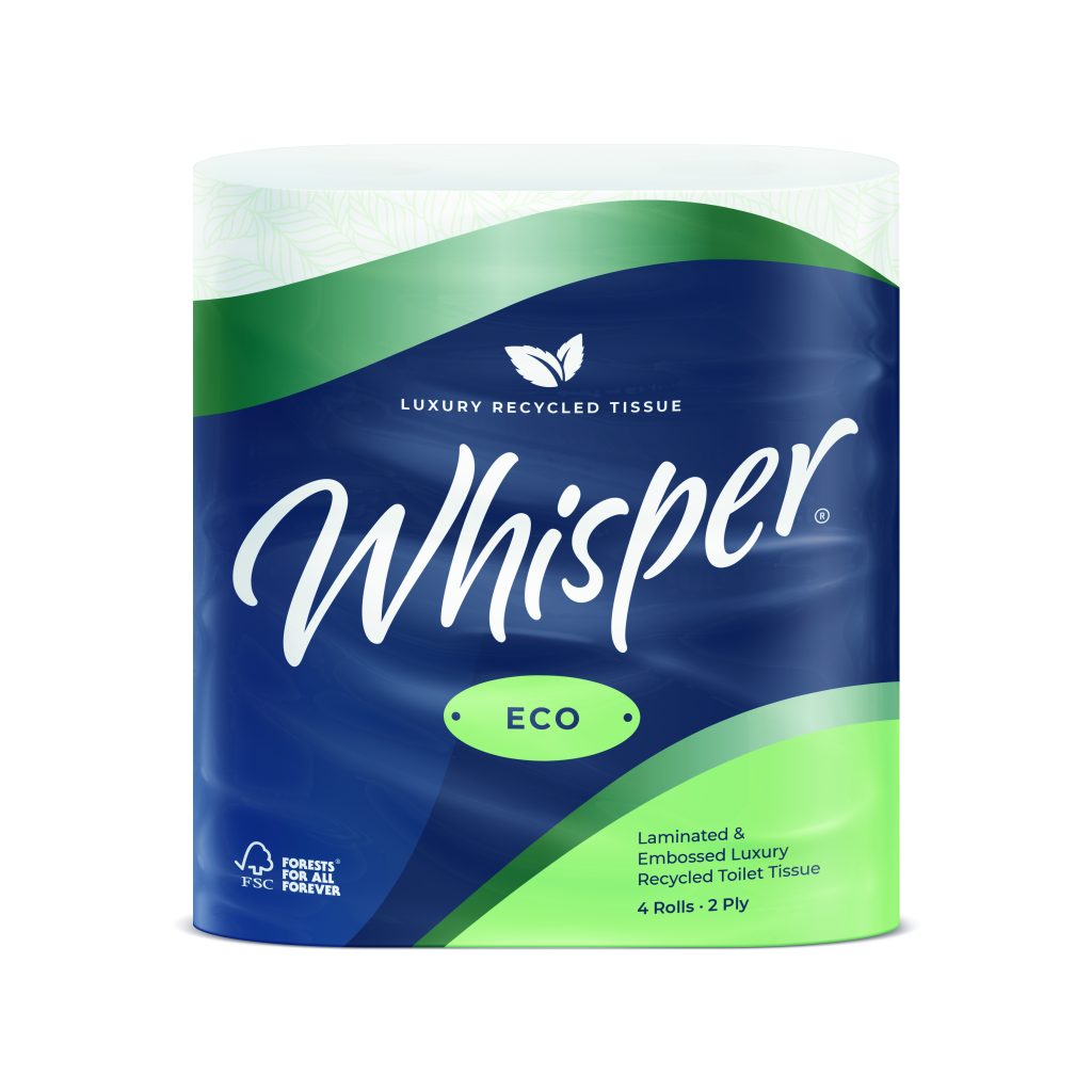 Whisper Eco 2Ply Toilet Roll - Mark Douglas Industrial Supplies